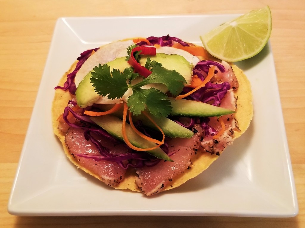 Seared Tuna Tostada – My Slice of Mexico