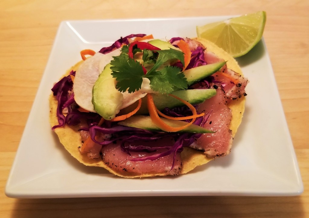 Seared Tuna Tostada – My Slice of Mexico