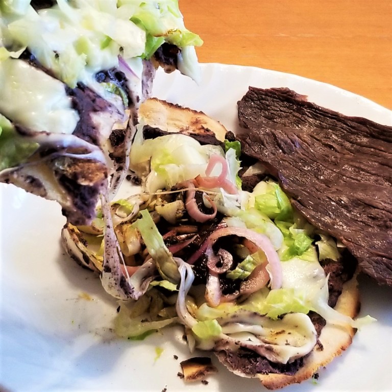 Prepared Tlayudas – Vegetarian and with Tasajo – My Slice of Mexico