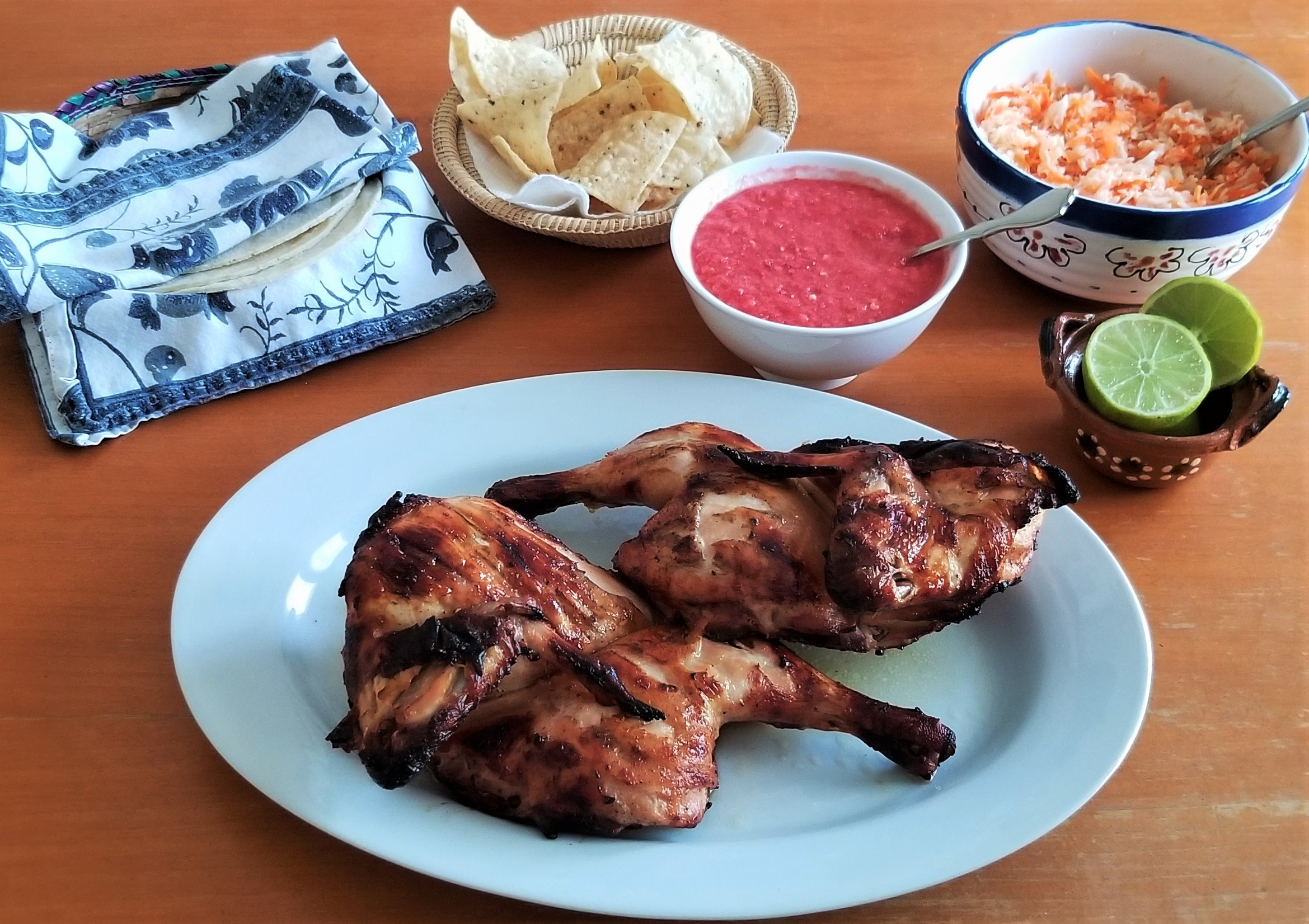 Sinaloa Style Chicken II – On a Charcoal Grill – My Slice of Mexico