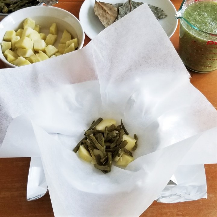 Mixiote Packets with Herbed Sauce – My Slice of Mexico