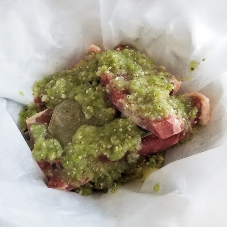 Mixiote Packets with Herbed Sauce – My Slice of Mexico