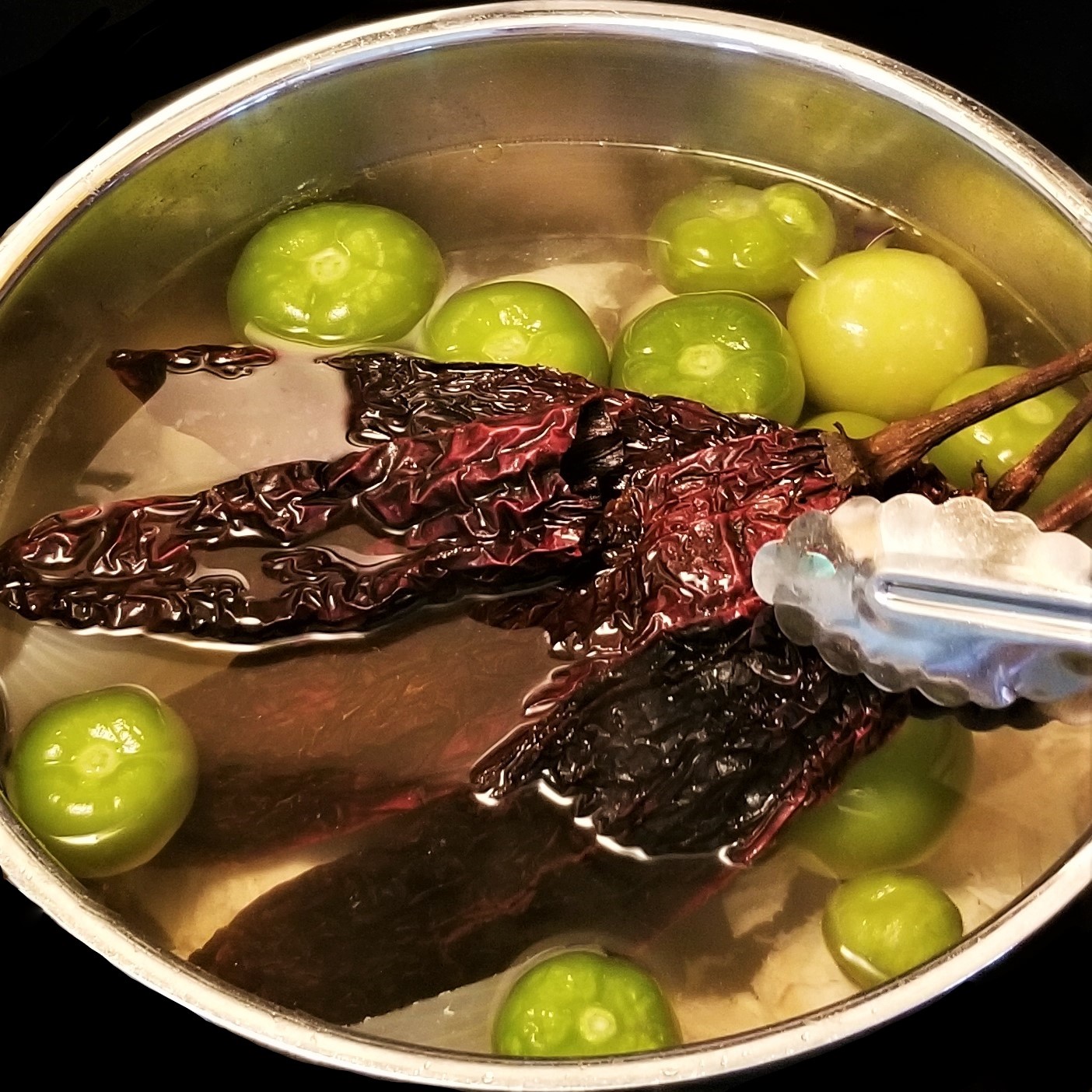 Rabbit (Chicken) in Pasilla and Tomatillo Sauce – My Slice of Mexico