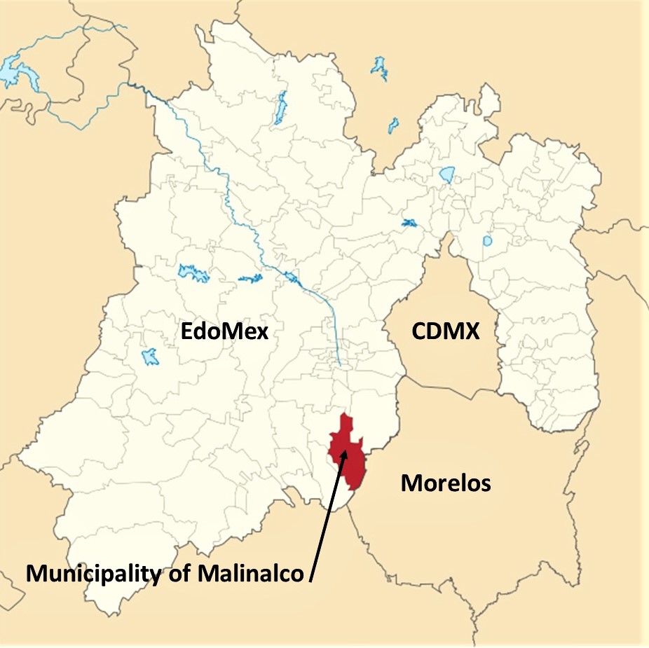 Malinalco Mapa Map Of The Ensenada Region Showing The Urban Area Of